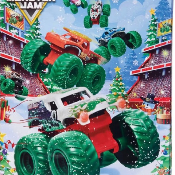 Monster Jam | Toys | Monster Jam Festive Advent Calendar Truck Set ...